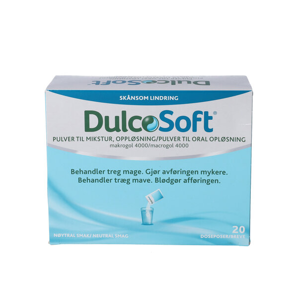 Dulcosoft breve 20 stk. | Køb på DinApoteker.dk