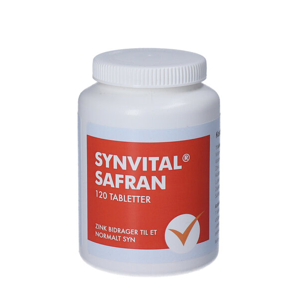 Synvital Safran tabletter 120 stk. | Køb på DinApoteker.dk