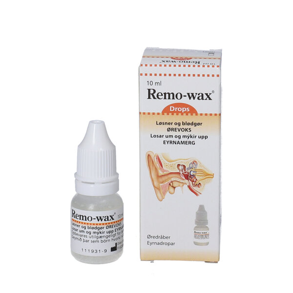 Remo-wax Øredråber 10 ml | Køb på DinApoteker.dk