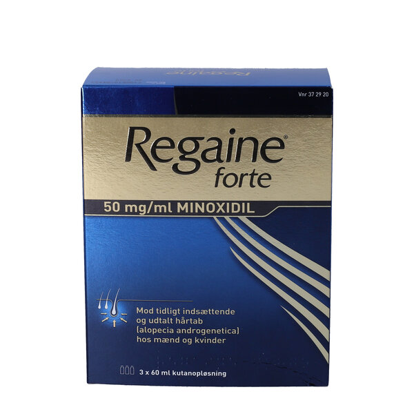 Regaine forte 3 x 60 ml Mod hårtab | Køb på DinApoteker.dk