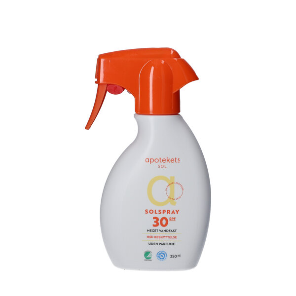 Apotekets Sol Spray SPF30 250 ml | Køb på DinApoteker.dk