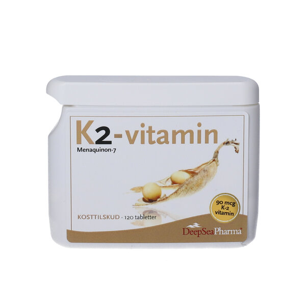 K2-vitamin Tabletter 120 stk. | Køb på DinApoteker.dk