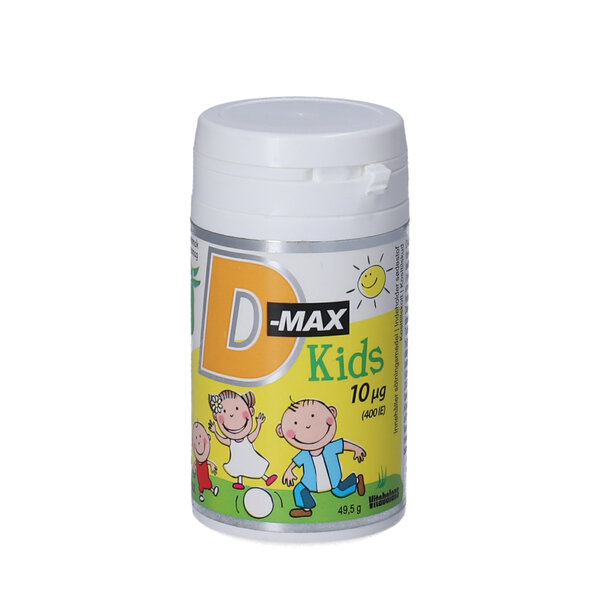 D-Max Kids Tyggetabletter 90 stk. | Køb på DinApoteker.dk