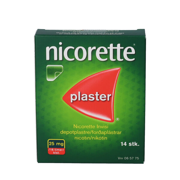 Nicorette plaster 25 mg 14 stk | Køb på DinApoteker.dk