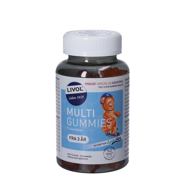 Livol Multi Gummies (frugt) 75 stk. | Køb på DinApoteker.dk