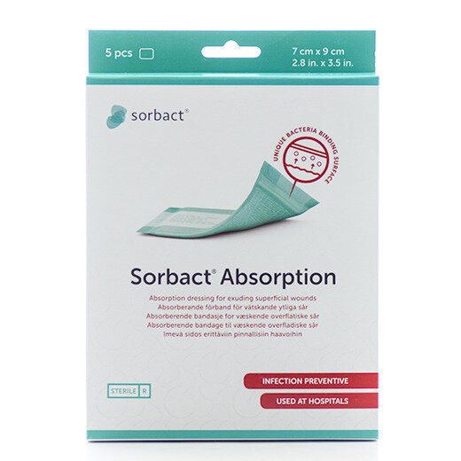 Sorbact Absorption (7 x 9 cm) | Køb på DinApoteker.dk