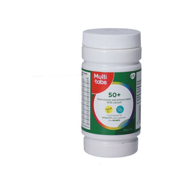 Multi-tabs 50+ 100 stk. | Køb på DinApoteker.dk