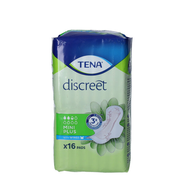 TENA Lady Discreet Mini Plus m vinger 16 stk. | Køb på DinApoteker.dk