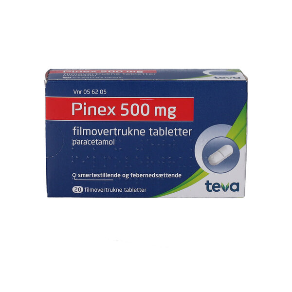 Pinex mod smerter 500 mg 20 stk | Køb på DinApoteker.dk