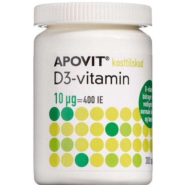 Apovit D3-vitamin 300 stk. | Køb på DinApoteker.dk