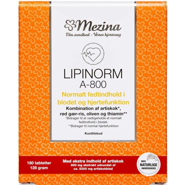 Lipinorm Tabletter 180 stk. | Køb på DinApoteker.dk